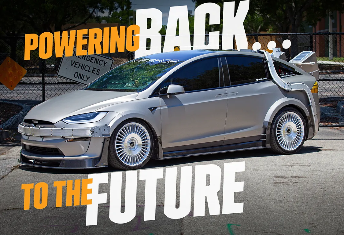 Tesla Model X Time Machine: A Back to the Future Tribute